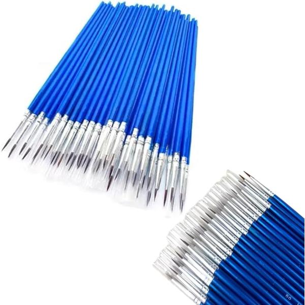 極細絵筆100本セット。筆1本1本にキャップを装着していますので、保管中の毛先の崩れや汚れから絵筆を保護します。100本の大容量セットとなりますので、使い捨て感覚で常に新しい筆を使用して作業を行うことができます。プラモデルの塗装等、繊細な作...