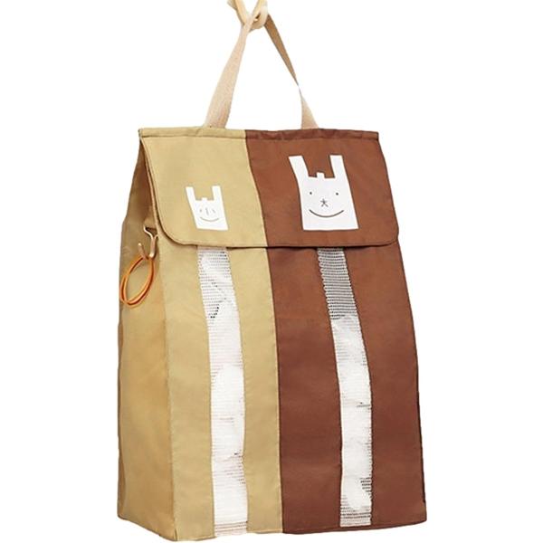 バリエーションコード : 2B9K9J2ITGスーパーのレジ袋、ポリ袋などを収納再利用するための便利グッズ「レジ袋ストッカー」です。カラーは、グリーンとコーヒーの2種類をご用意しました。大小2つのダブルポケットで袋を分類することができて便利...