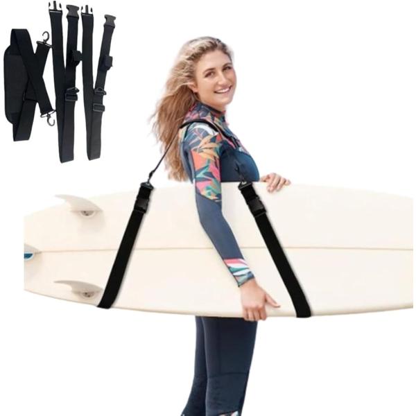 サーフ ボード キャリア ストラップ 「 ショルダーストラップ１本 ボード用２本 のセット 」「ショルダーストラップ 肩パッド周辺可動域」約45ｃｍ〜約90ｃｍ程度の調節可動域です 「ボード固定ベルト ボードホールド部分可動域」約55ｃｍ〜...