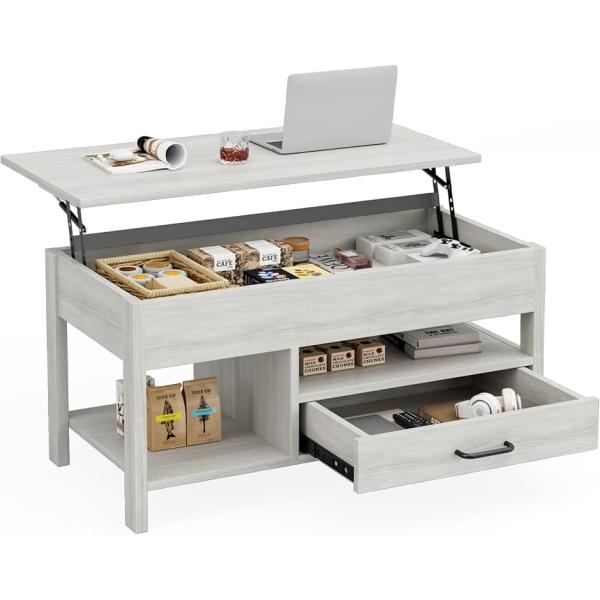 バリエーションコード : 2B9W5S4NL8「お部屋の快適さ広がる昇降＆１台2役多機能テーブル」 天板がリフトアップすることで、座ったままの姿勢でも軽いカで楽にリフトアップが可能。テレピを見る時リラックスタイムは天板を下ろしてロ一テ一ブル...