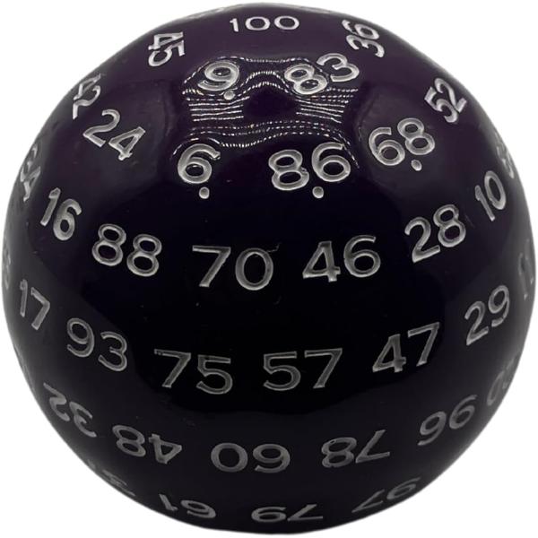 バリエーションコード : 2B9L84TPUQ1〜100の数字が揃った100面ダイス。 一般的な6面ダイスとは異なり、幅広い用途で使用できる100面体サイコロです。視認性抜群のデザイン。 大きな数字がプリントされており、出目が見やすい仕様。...