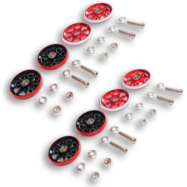 バリエーションコード : 2B9L8103LFミニ四駆用大径ベアリングローラー8個セットです。コーナーでの抵抗を減らし、安定感を持って速度アップを狙える大径ローラ(19mm)です。ローラーはプラスチック製のリングがついており、コースとの摩擦...