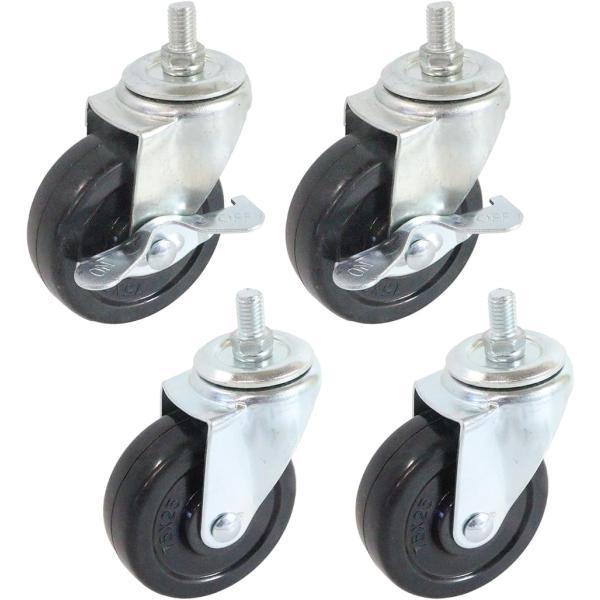 バリエーションコード : 2B9LD8WOTI高耐荷重：総耐荷重200kgで、重い荷物の運搬や業務用にも対応（ストッパー付き）。サイズ：ゴム製タイヤ25mmパイプ対応のネジ式キャスター（Φ75mm）。デスクやメタルシェルフ、ラックなどに簡単...