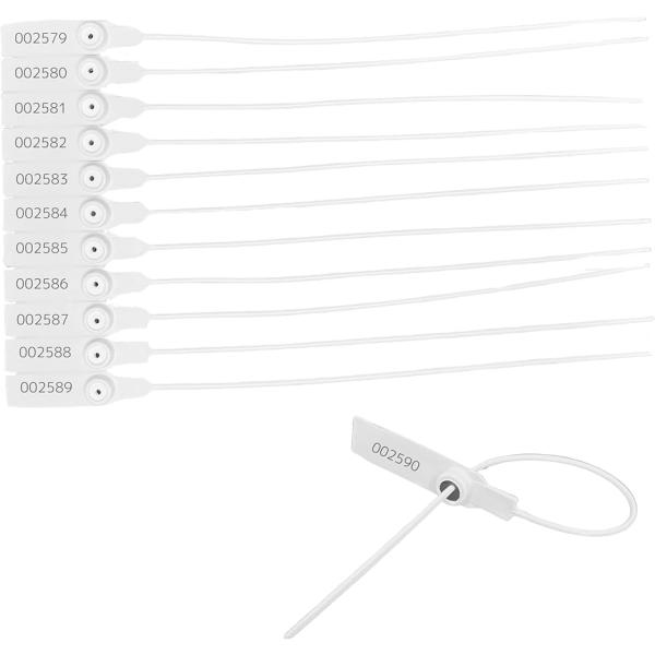 バリエーションコード : 2B9CN3300R「商品仕様」全長：約275mm，幅：約15mm，ループ部分：約215mm，素材：PP、PE、スチール製ロックシリンダー，セット数：赤x50本、黄x50本（計100本）「シリアルナンバー付き」一つ...