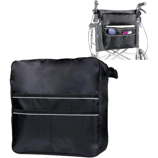 「車いす用バッグ」多機能収納ポケット付き・撥水加工・大容量設計。車いすの後部に取り付けることで、荷物を膝に抱えることなく移動が快適に。「大容量＆使いやすい設計」広々とした収納スペースで、買い物の荷物や日用品をたっぷり収納可能。仕切りのないメ...
