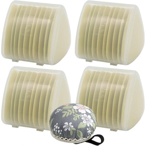 バリエーションコード : 2B9NRDQTYI裁縫をする際にお使いになっていただける、自然に消える三角型のチャコ 40枚・ハンドゴム付きの針山のセットです。ペンシルタイプに比べて柔らかめなところが特徴で、どんな生地にも力を入れずに線を引くこ...