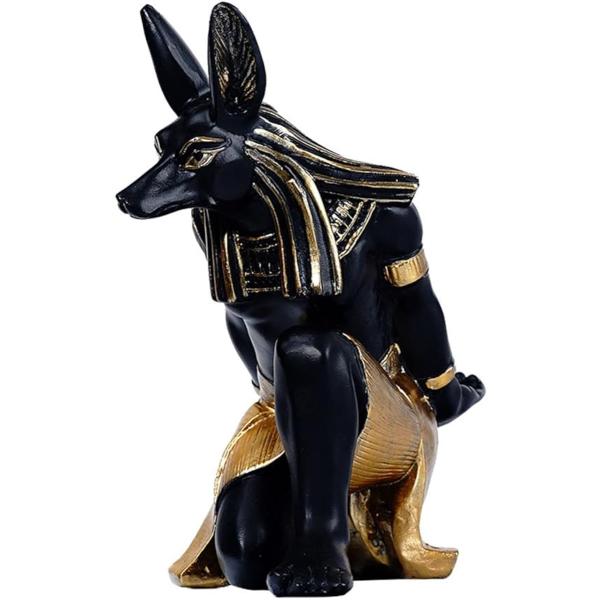 「ユニークで神秘的なデザイン」神話エジプトのアヌビス神をモチーフにした卓上スマホスタンドは、インテリアとしても目立つアートなデザイン。エジプト好きな方や個性的なアイテムをお探しの方にぴったりです。「高級感溢れるデザイン」ブラックとゴールドの...