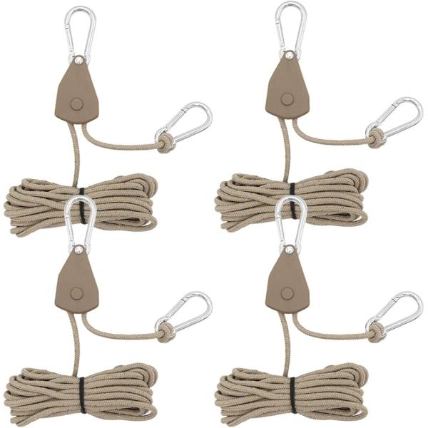 バリエーションコード : 2B9O1F36Q4「簡単設営。ロープラチェット」テントやタープの設営が驚くほど簡単に。カラビナをペグに引っかけてロープを引くだけ。ロープワークが苦手な方でも、3ステップで素早く張ることができます。「多用途で便利。...