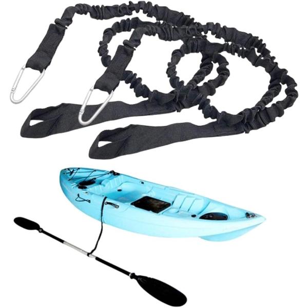 「柔軟なパドルリーシュ」このカヤック用のパドルリーシュは最大1.55メートルまで伸ばせる優れた伸縮性を持ち、安定した操作が可能です。柔軟なコードにより、動きやすさを確保しながらパドルをしっかり固定します。パドルリーシュは95cm〜155cm...