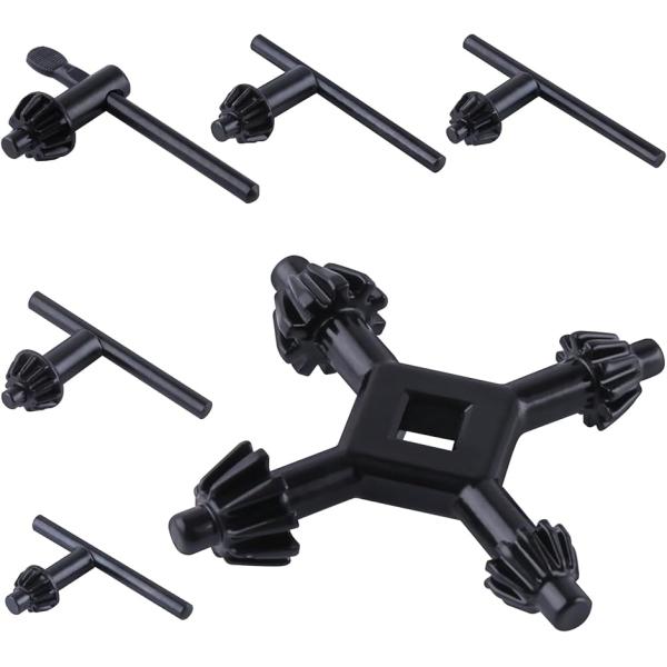 パッケージに含まれるもの: 6pcs 電動ドリル クランプ ツール セットには、1pc 3/4 (20mm) ドリル チャック キー レンチ、1pc 5/8 (16mm) ドリル チャック キー レンチ、1pc 1/2 (13mm) ドリル...