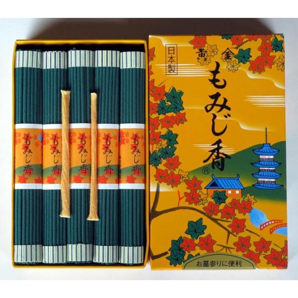 お線香の主原料：椨粉・杉粉（杉葉粉）・染料内容量：小束10入 煙の量：有煙線香の長さ:約13.2cm 燃焼時間:約30分 商品寸法・重量：83x30x143mm170g
