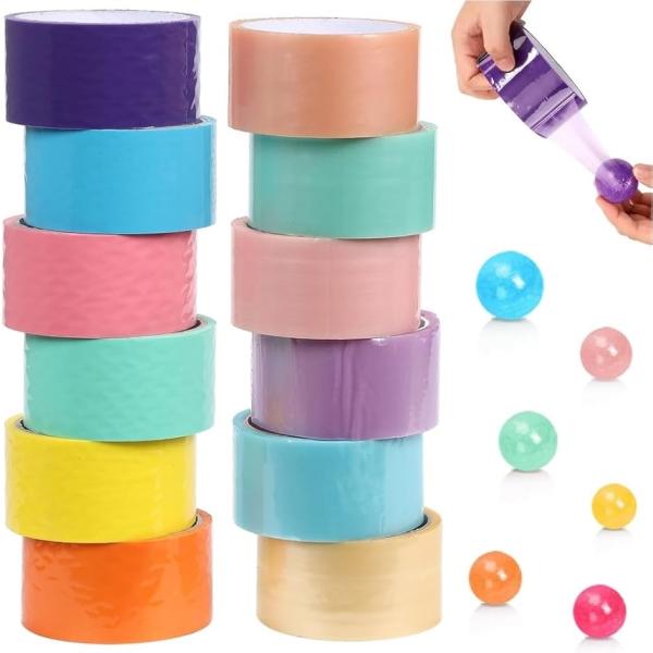 バリエーションコード : 2B9P3O1H9V工具いらずで指だけで粘着部分をぐるぐると巻き取ると、SNSで話題のテープでボールが作れます。DIYのような難しい工程がなく初心者やお子様、ご老人でも簡単に作れます。鮮やかな色合いと豊富なカラーで...