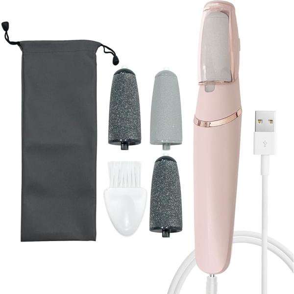 「コンパクト電動角質リムーバー」ローラーヘッドが電動で回転し、足裏全体の硬い角質を強力に除去できる電動角質リムーバー。USBワイヤレス操作機能を搭載しています。これにより、手軽にどこでもスムーズな操作が可能になり、ケアの時間をもっと楽しんで...