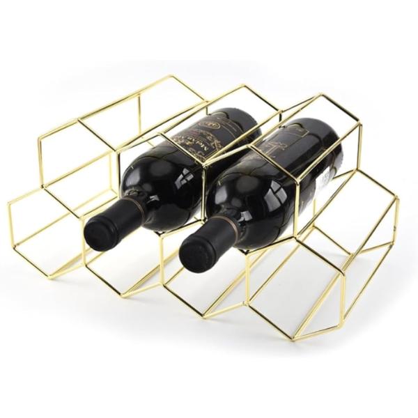 バリエーションコード : 2B9PUTQJWK「洗練されたデザイン」六角フレームを用いたデザインが特徴的なワインラックで、インテリアとしても魅力的。シンプルでモダンなフォルムが、キッチンやバー、リビングに上品な雰囲気をプラスし、空間をおしゃ...