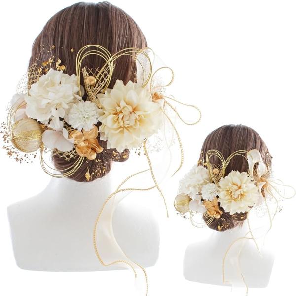 バリエーションコード : 2BUQ0U14P4「オリジナルデザイン」 ［LALALA beauty flowers］の髪飾りは、専属デザイナーが一つひとつのディテールにこだわり、洗練された美しさを追求して創り上げています。トレンドを取り入れ...