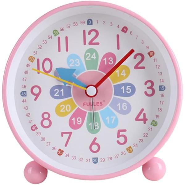 バリエーションコード : 2BU4JVPH25「実用性のある可愛い時計」細かい数字が刻まれた、スタイリッシュで実用的な目覚まし時計。子供の学習にも役立つデザインです。「常夜灯で暗くても見える」背面ボタンでライトを点灯し、暗い場所でも時計が見...