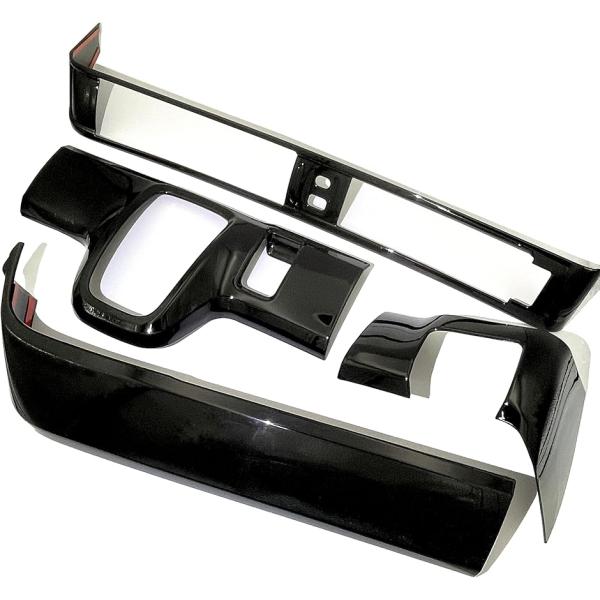 バリエーションコード : 2B9PH9X03W「上質なインテリアへ、魅せるドレスアップ」 新型N-BOX/N-BOXカスタムJF5 JF6対応。センターエアコン周りとインパネラインを美しく演出する4点セット。視線が集まるセンターパネルを華や...