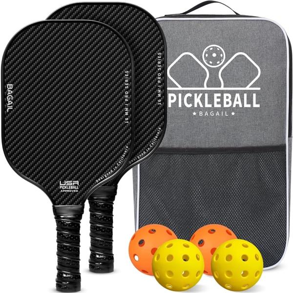 バリエーションコード : 2B9PIKQ3DKUSAPA 承認：BAGAILのピクルボールパドルは、USA Pickleball Association（USAPA）によりトーナメントプレイに承認されており、高い安全性とプロフェッショナリズ...