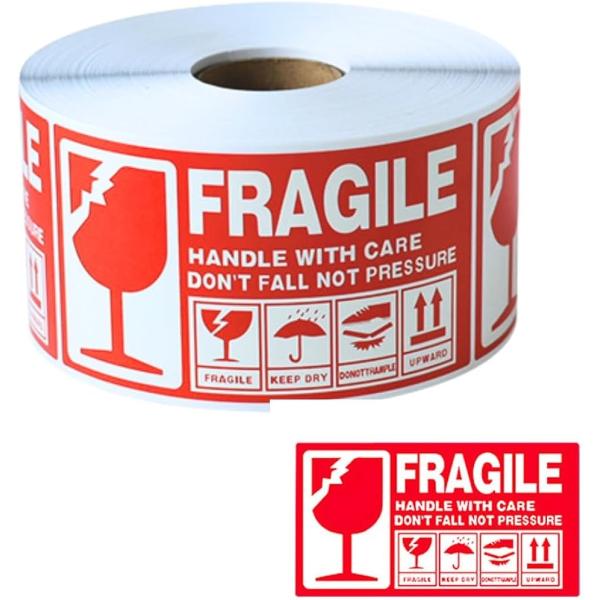 「割れ物注意ステッカー」FRAGILE（割れ物注意）ラベルセットで、大切な荷物をしっかり保護。「貼るだけ簡単」段ボールや梱包材に貼るだけで、簡単に取扱注意を伝えられる。「粘着力バツグン」強粘着ラベルでしっかり固定、輸送中の剥がれを防止。「注...