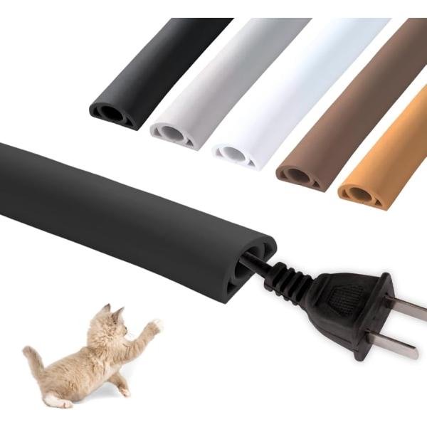 バリエーションコード : 2B9PU8N9IY「柔軟なPVC素材」柔らかいPVC素材を採用し、必要に応じて曲げたりカットしたりできます。踏んでも痛くなく、コードをやさしく保護します。デザインもインテリアを邪魔しないシンプルなデザイン。両面テ...