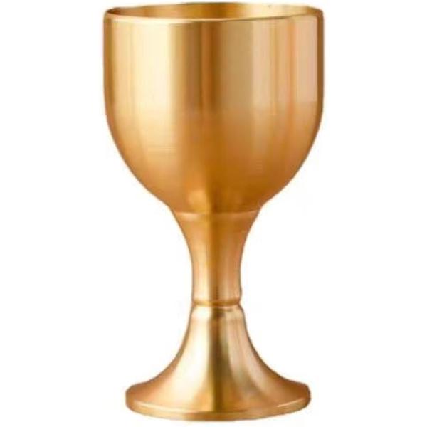 風水アイテム: 金運と財運を高めるための伝統的な銅製の水杯、インテリアとして最適 製品サイズ:4x4x7.5cm、重さ約45 g（1個）高級デザイン: ゴールドの輝きを放つ上品な仕上げ、洗練された杯型のフォルムが特徴素材: 耐久性に優れた銅...