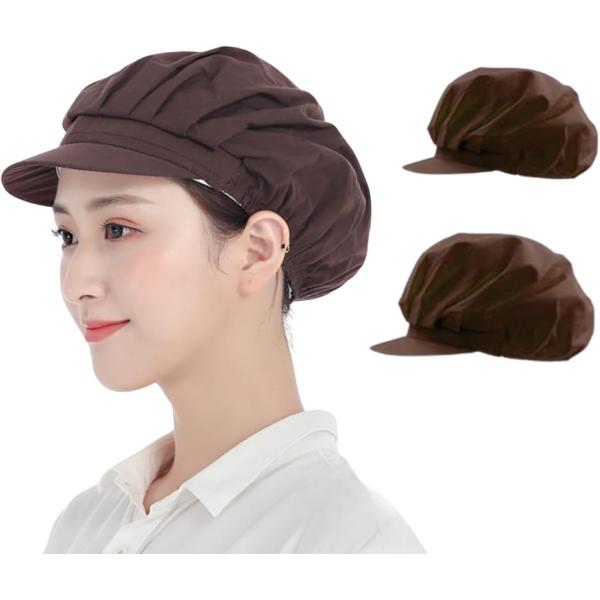 バリエーションコード : 2BUNCN1KL8「かわいい衛生キャップ」つば付きの可愛いデザインで、清潔感溢れる業務用帽子。髪をしっかり収納でき、ロングヘアの方にも安心。微細メッシュで抜け毛や埃をキャッチし、美観と実用性を兼ね備えています。「...