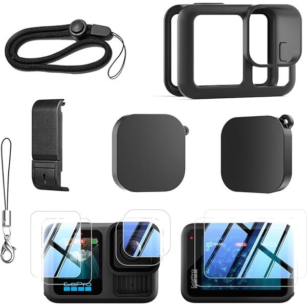 GoPro HERO13 Blackをあらゆる場面で保護する、保護フィルムと保護ケースのセットです。このセット一つで、あなたの大切なアクションカメラを衝撃や傷から守り、安心して撮影に集中できます。保護ケースは柔らかいシリコン製で、外部からの...