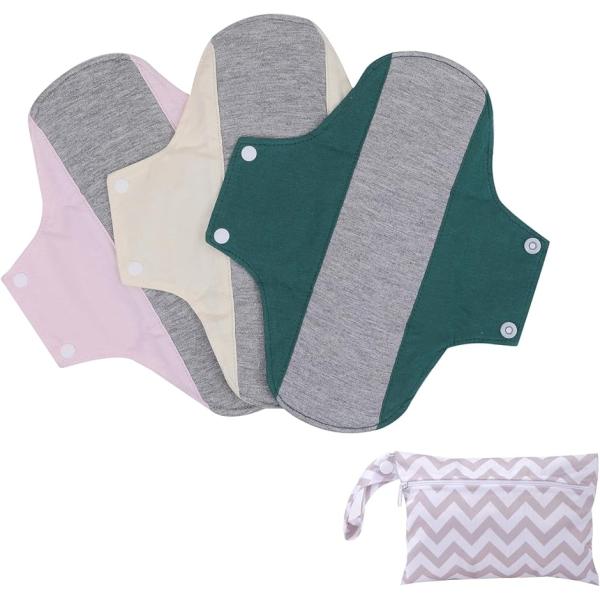 バリエーションコード : 2B9Q64VXY8「布ナプキン３枚セット」繰り返し使える生理用ナプキンは高品質のコットンで作られており、非常に柔らかく肌に優しく、デリケートな肌を守ります。「高吸収性」強い吸収力で設計されており、月経中もさらっと...