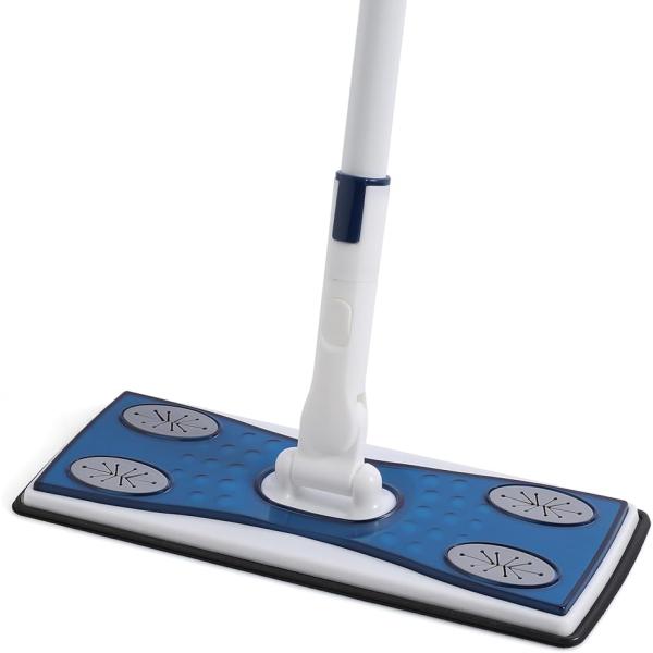 バリエーションコード : 2B9QKWXWY6「フロアワイパー基本情報」：フロアワイパー本体サイズ：26.5x11.0x120.0cm。フロアワイパー重量：380g。「フロアワイパー セット詳細」：柄4本、ヘッド1個。持ち手部分にはフックを...