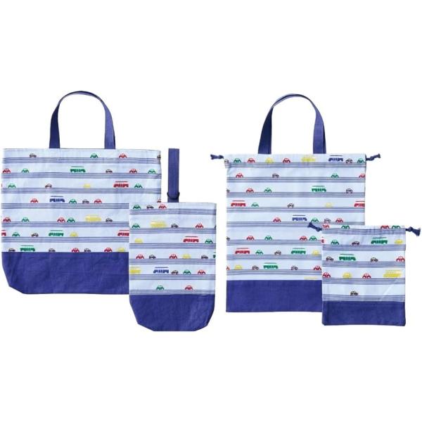 バリエーションコード : 2B9QQJ9D90サイズ：レッスンバッグ：約W40 D3 H32/上履き入れ：約W17 D4 H26/体操着袋：約W35 H40/給食袋：約W18 H22/ネームタグ付き/液温は40 ℃を限度とし、洗濯機で非常に...