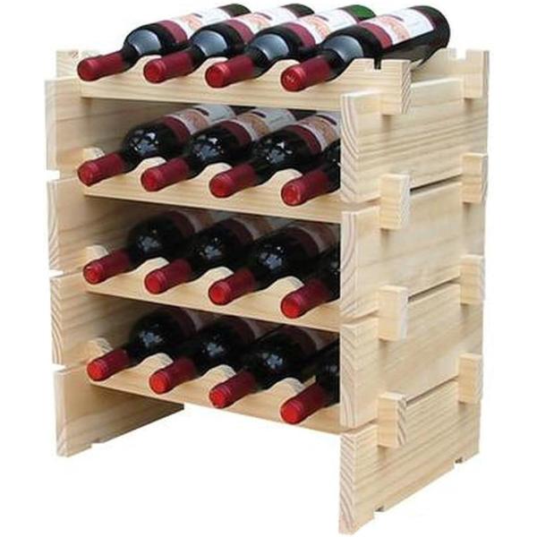 バリエーションコード : 2B9QQO1Q5Qワインを効率よく、お洒落に整理できるワインラックの「16本用収納・4段」です。 「4本用収納・1段」「8本用収納・2段」「12本用収納・3段」「16本用収納・4段」の4種類からお選び下さい。1段...