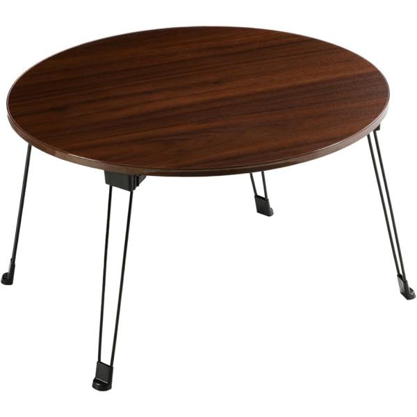 バリエーションコード : 2BJO4W9NO8「コンパクト設計 ＆ 基本仕様」ローテーブル 丸の基本仕様：製品サイズ：長60幅60cm高さ30cm (2サイズ選択可)。重量は軽量な3.5kg。折りたたみローテーブルとして収納性抜群、折りたた...