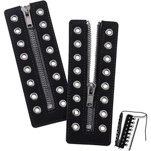 交換が簡単： パッケージには、使いやすく保管しやすい黒のスエードレースアップブーツジッパーインサートが2つ含まれております。ブラックのスタイルは汎用性が高く、あらゆる色の靴に適しています。快適な履き心地： 圧迫感を与えず、足の曲線にフィット...