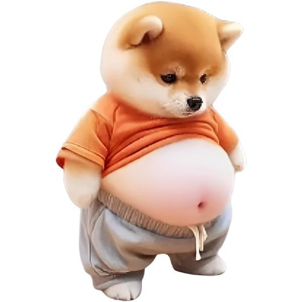 バリエーションコード : 2B9S49HSORおデブな見た目でお腹が出ているお茶目なワンちゃん、猫ちゃんのストラップキーホルダーになります。愛くるしく、思わず笑ってしまう様なデザインで持つ者を魅了し、楽しい気分になります。プレゼントや、ギフ...