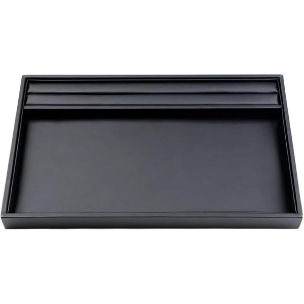 バリエーションコード : 2B9SJ98YXP「プロ仕様のリング溝付きジュエリートレー」指輪や宝石の美しいディスプレイに最適なリング溝付きジュエリートレーです。ベロア素材とPUレザーの2種類をラインナップし、どちらも高級感と実用性を兼ね備え...