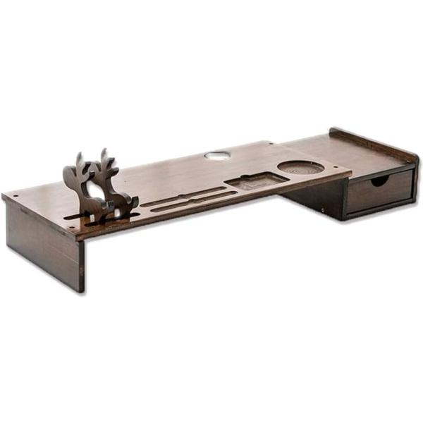 パソコン、テレビに最適なモニタースタンドチェストです。画面が目の高さまで上がり、視認性が向上、猫背になりにくいです。家庭およびオフィスでの使用に必須のデスクアクセサリーです。デスクスペースを有効活用し、小物を綺麗に収納できる多機能キーボード...