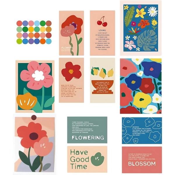 バリエーションコード : 2B9STDXVIQ「おしゃれな12枚セットのポストカードで、壁をアート空間に」 インテリアを格上げする、おしゃれでユニークなポストカード 12枚セット。北欧や韓国の洗練されたデザインを取り入れ、植物や風景、モダン...