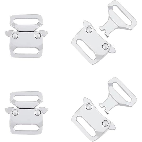 バリエーションコード : 2B9SWPKYYJサイドリリースバックル4個セットです。片手で簡単に素早く使用できるサイドオープンバックルです。亜鉛合金製なので丈夫で耐久性があります。ファッションや手作りのカバンなどに使用できます。ブレスレット...