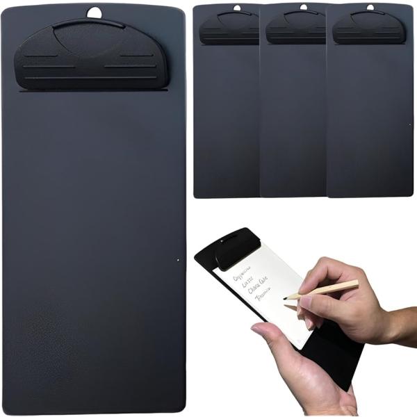 「高品質プラスチック製」プラスチック製なので軽量且つ水や汚れに強く、レストランやカフェなど様々な飲食店での使用にぴったりです。強力なクリップで抜群の安定感を発揮し、実用性にも優れた嬉しいアイテムです。「フック穴付き」壁などのフックに掛けられ...