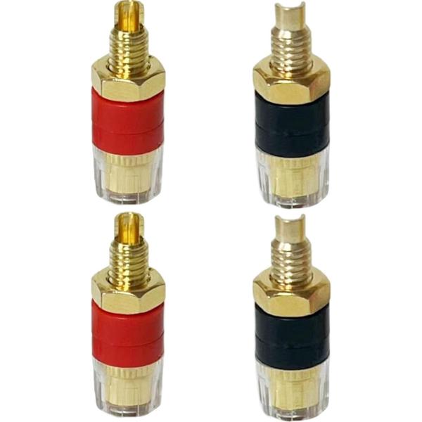 バリエーションコード : 2B9TVJJ6H2対応プラグ: 4mmバナナプラグ、スパード端子、裸線材質: 高品質な金メッキ（一般的に腐食を防ぎ、信号の伝送を最適化）カラー: レッド（赤）とブラック（黒）取り付け方法: パネルマウント（ナット...
