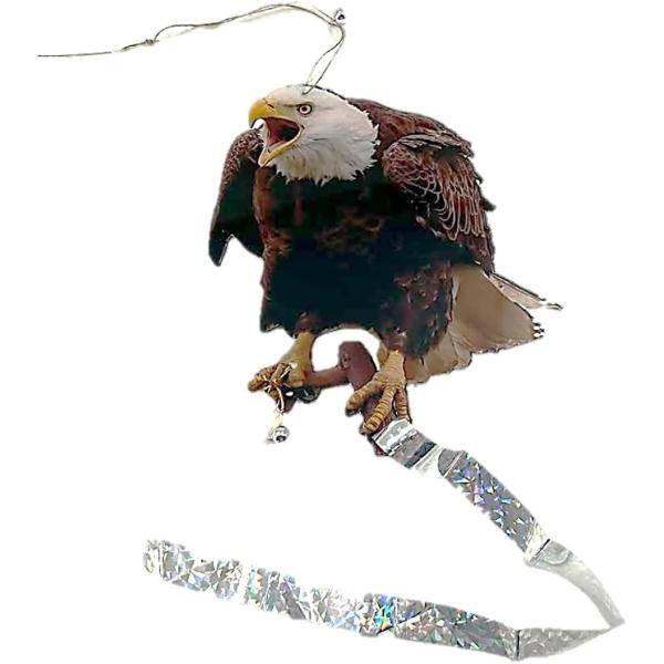 バリエーションコード : 2B9U3SH6QU鳥の天敵の猛禽類の姿で威嚇する防鳥 鳥よけ 梟 鳥避けグッズ。鳥が嫌がる猛禽類のリアルな姿。吊り下げなので風で揺らめくことでリアルに動いていることでさらに威嚇。そして風で揺らめくことで付属の鈴と...