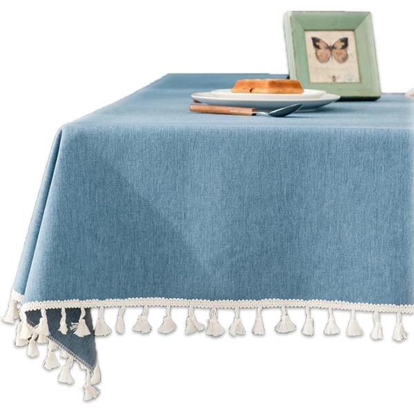 バリエーションコード : 2B9U3FDWIJ「北欧風テーブルクロス」お洒落で可愛い北欧デザインのフリンジ付きテーブルクロスです。日常の食卓を華やかに彩ります。このテーブルクロスは、撥水・防水機能を備えたポリエステル素材で、食事中の汚れや油...