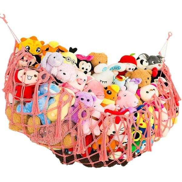 バリエーションコード : 2B9UKQPNCH「大容量でインテリア感覚収納」たくさんのぬいぐるみやおもちゃを一気に収納できる大容量収納ネットです。壁に取り付けるハンモックスタイルなので、床のスペースを有効活用ができ、さらに可愛いぬいぐるみを...