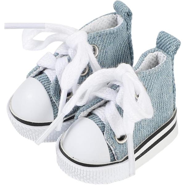 バリエーションコード : 2B9UGJUFNWぬいぐるみ用のキャンバスシューズ（ハイカットスニーカー）です。人形（ぬいぐるみ）は、靴を履いて立つことができます。「 適用サイズ 」約20cm綿人形「 セット内容 」靴　1点（長さ5.2cmx幅...