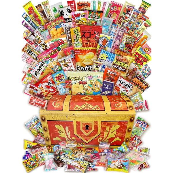 宝箱を開けた瞬間、こどものテンションが爆あがる↑↑子供の喜ぶ姿が何より嬉しい。みんなが選んだ御菓子詰め合わせが88点の大容量、大ボリュームで宝箱に詰めて新登場です。 子供だけではなくご家族、お孫様等、大切な人へのプレゼントとして喜ばれる宝箱...