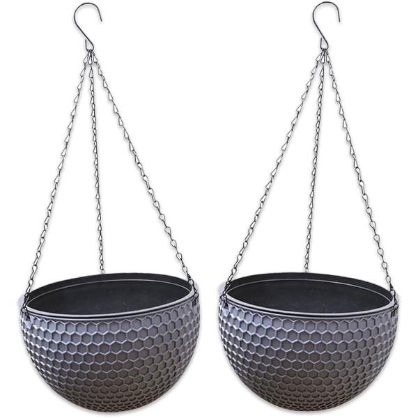 バリエーションコード : 2B9ULO1F6W「おしゃれに植物を飾る」つりカゴ内に植物を植え付け、空中へぶら下げて空間をおしゃれに演出できるハンギングバスケット2個セットです。吊り下げて飾るのでスペースを有効活用できるのもポイント。暮らしに...