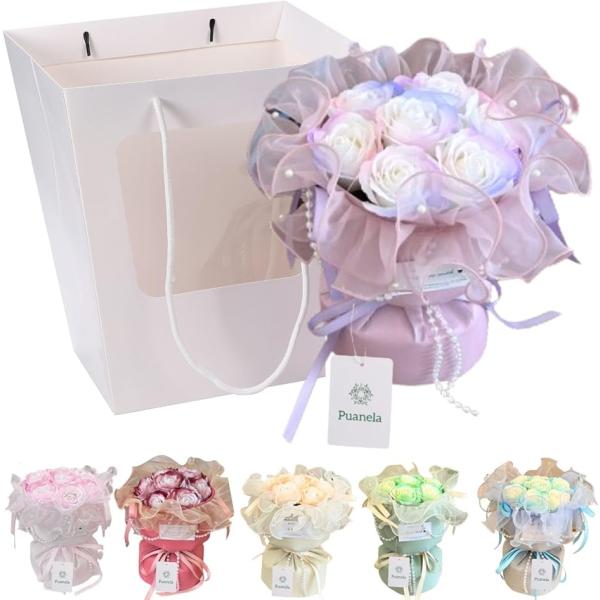 バリエーションコード : 2B9USXTQ2V多彩なバリエーション バラ(6色)：レッド・ピンクパープル・ブルー・グリーン・イエロー チューリップ(2色)：ピンク・パープル カーネーション(3色)：レッド・ピンク・パープルバラスタンディング...