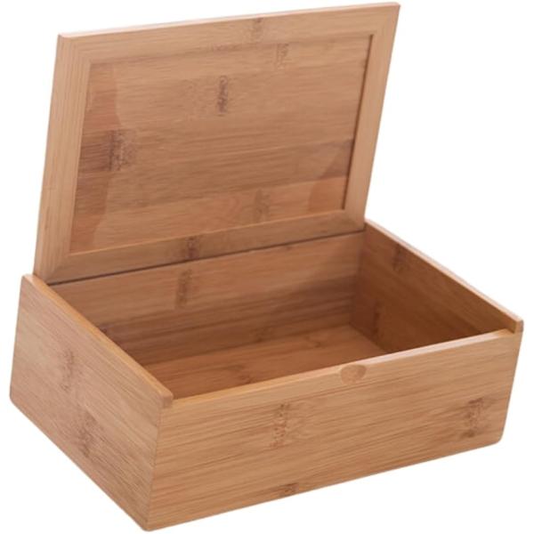 「環境に優しい素材」自然素材の竹で作られた収納ボックスは、環境に優しく長く使える一品です。軽量で持ち運びにも便利です。「埃や汚れをガード」天然竹を使用したボックスは、おしゃれなだけでなく実用性も抜群です。蓋付きなので整理整頓がしやすく、埃や...