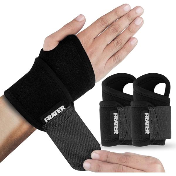 バリエーションコード : 2B9V6F9W09多用途の 手首 サポーター : 筋トレ、スポーツ、トレーニング、家事、仕事中の サポーター 手首の保護に最適。快適なフィット感で長時間使用可能。通気性素材で快適: 高品質な通気性素材を使用し、長...
