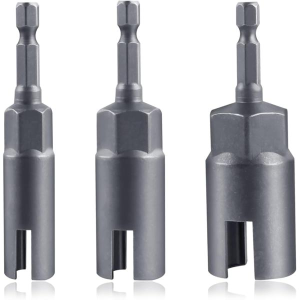 バリエーションコード : 2B9V9YF60U「セット内容」長さ80mm、内径12/15/18mm、溝深さ12/15/18mm、溝幅約5/6/8mmの溝付きスリーブ3個。「材質」クロムバナジウム鋼製で、硬く耐摩耗性に優れています。表面はサン...